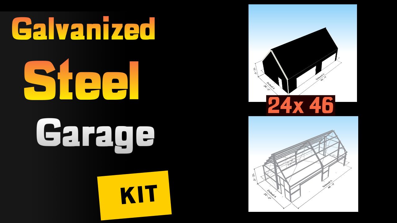 GABLE ROOF GARAGE – Easy Up Steel Structures